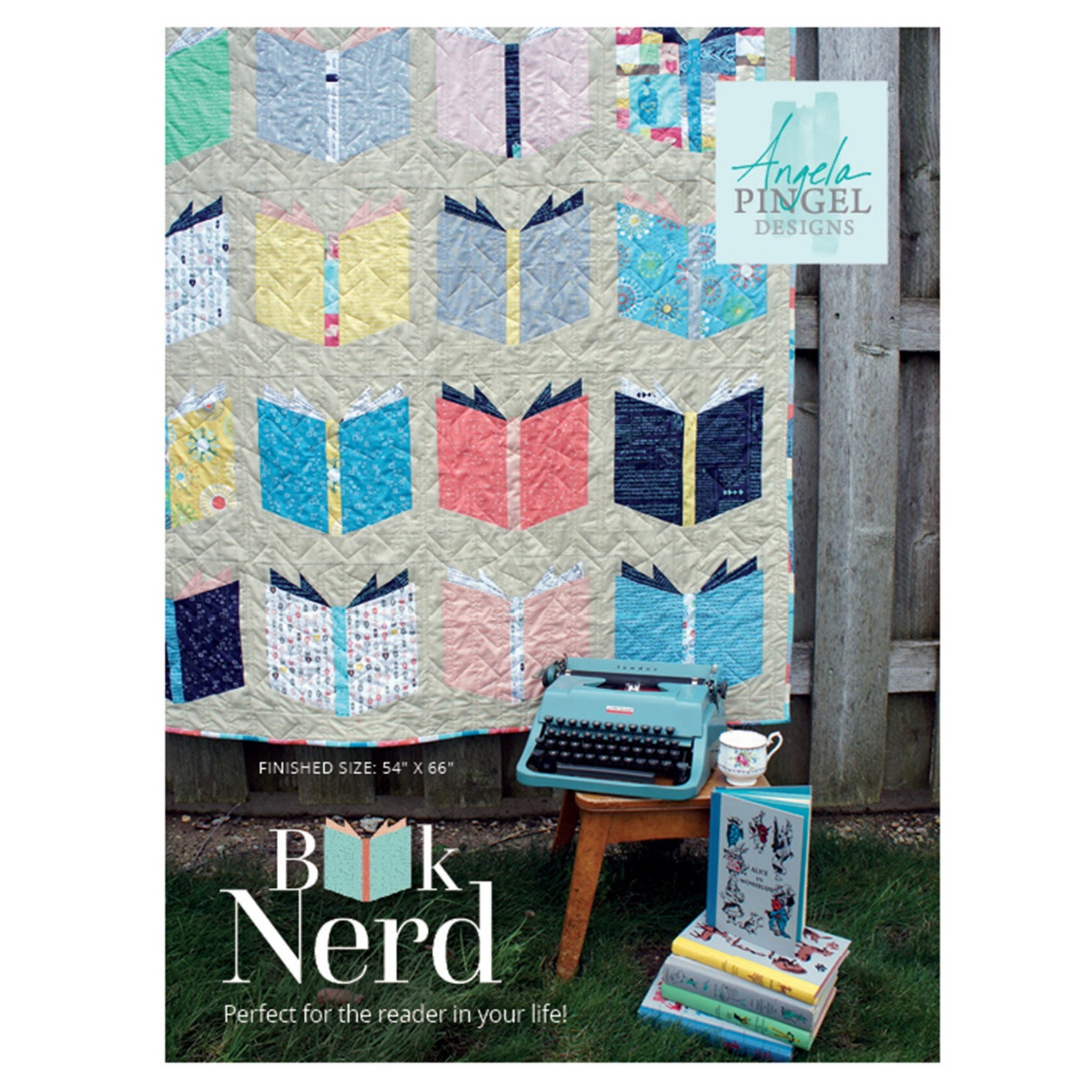 Book Nerd Softcover Quilt Pattern - PAPER PATTERN - Designed by Angela ...