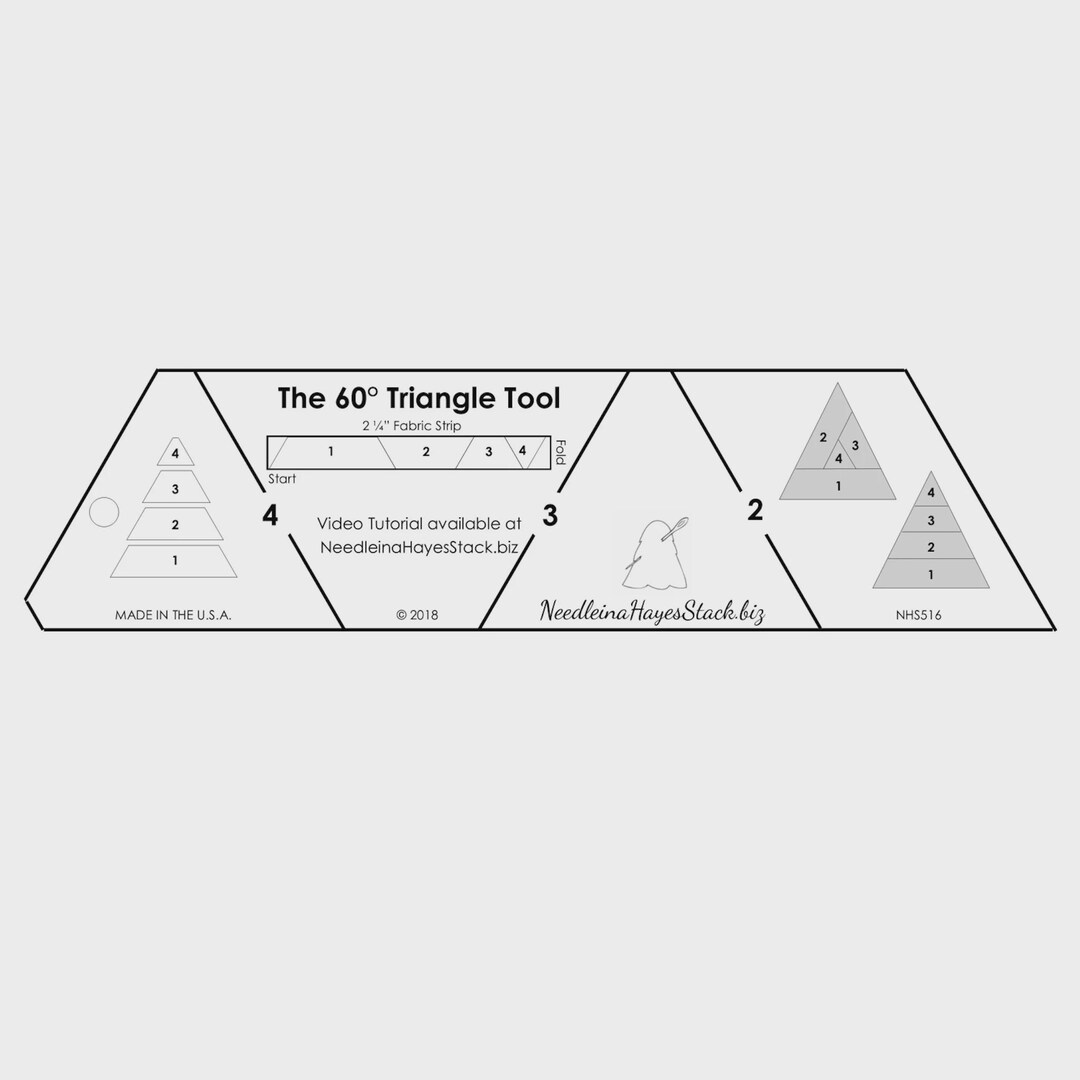 60 Degree Triangle Tool by Needle in a Hayes Stack - Etsy