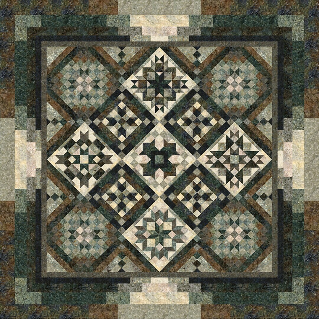 Canyon Quilt Sewing Pattern - PAPER PATTERN - Designed by Wing and a ...