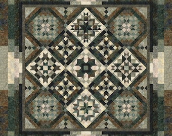 Tranquility Quilt Pattern by Wing and a Prayer Blue Quilts - Etsy