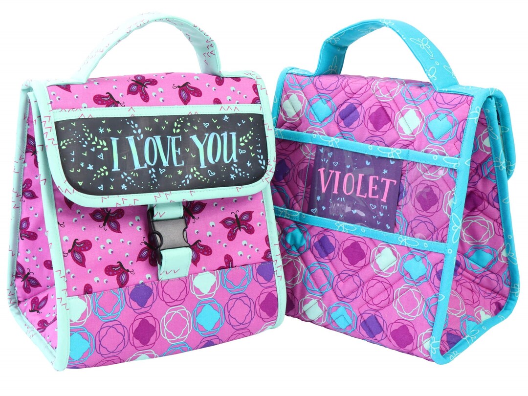 Grab Some Grub 2.0 Sewing Pattern - PAPER PATTERN - Lunch Bag Sewing ...