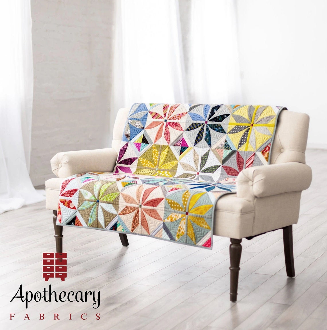 Posh Penelope Modern Quilt - PAPER PATTERN - Timeless Quilting Tutorial ...