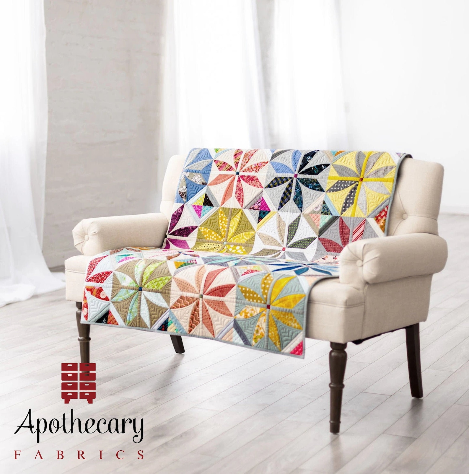 Posh Penelope Modern Quilt - PAPER PATTERN - Timeless Quilting Tutorial ...