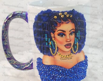 Rhinestonecoffeemug, Beautiful Mug, Coffee Mug, Rhinestone Mug, Coffee ...