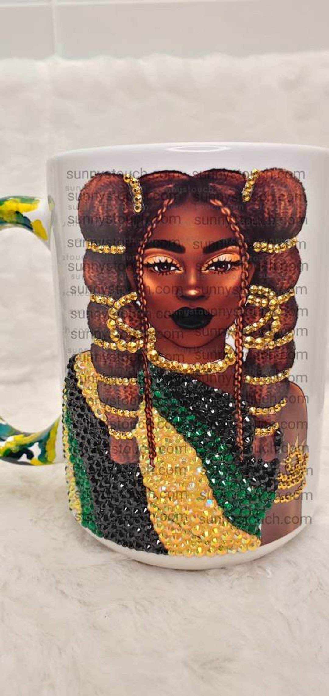 Rhinestonecoffeemug, Beautiful Mug, Coffee Mug, Rhinestone Mug, Coffee ...