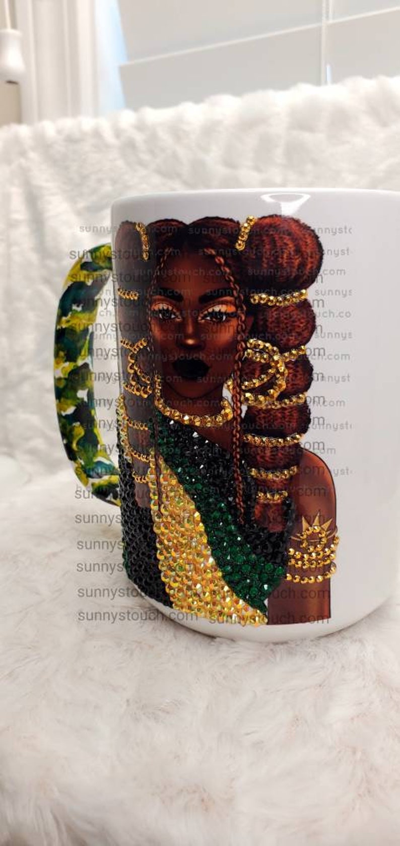 Rhinestonecoffeemug, Beautiful Mug, Coffee Mug, Rhinestone Mug, Coffee ...