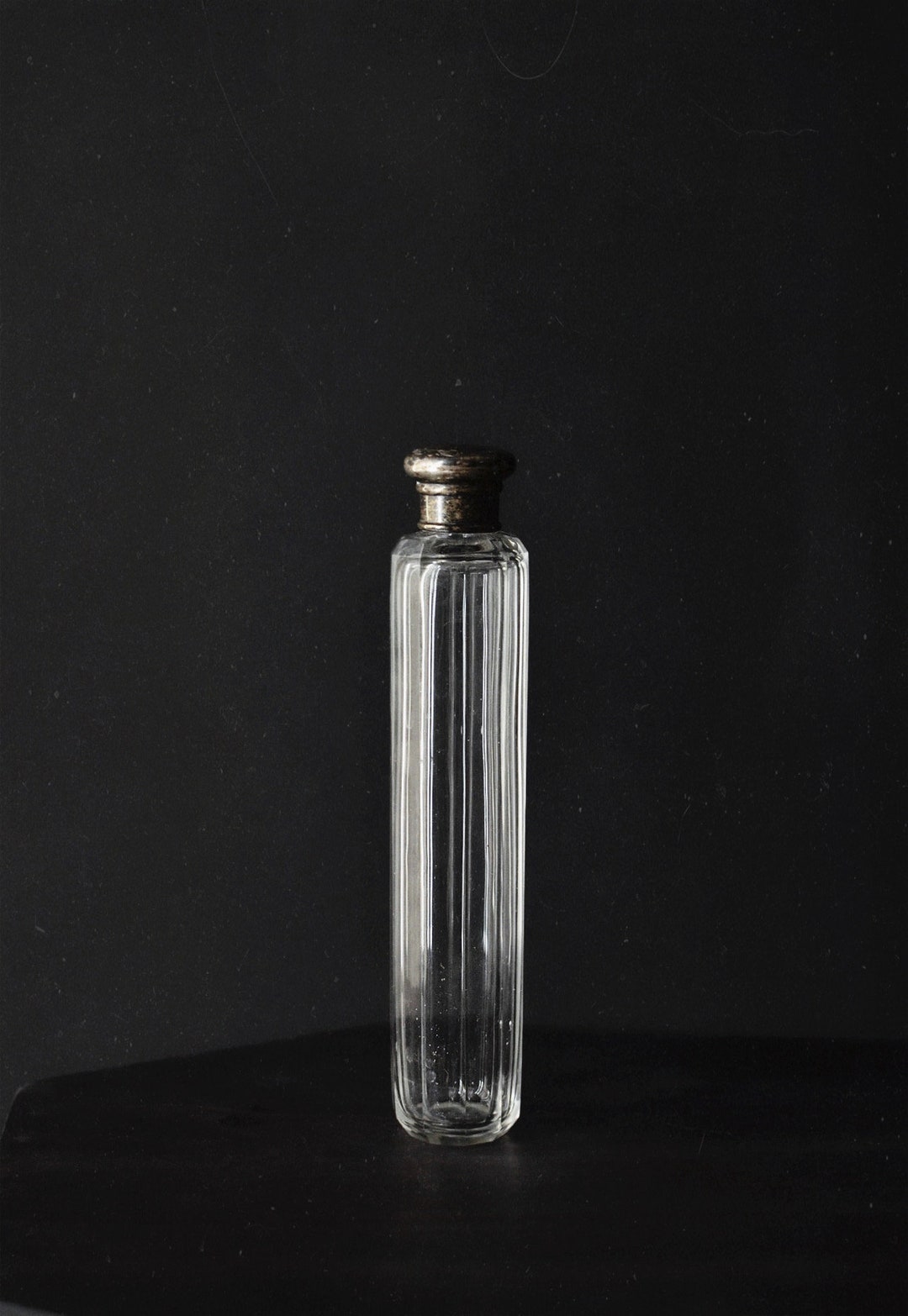 Antique Victorian Large Sterling Silver Glass Vial Jar Tear Catcher ...