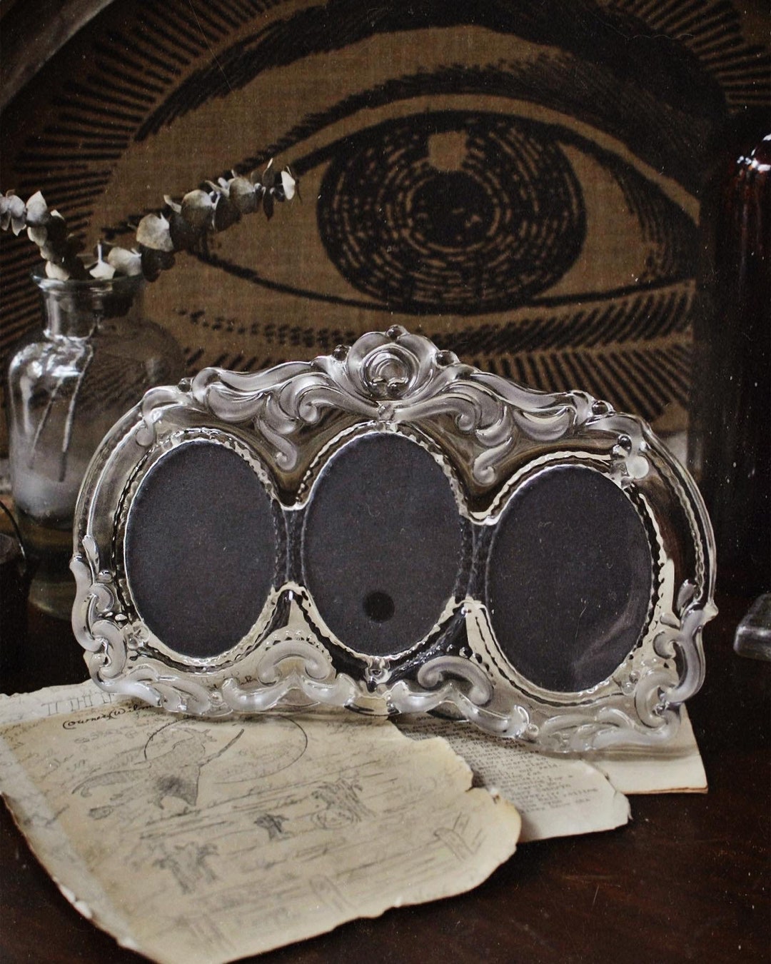 Princess Triple Oval Crystal Collage Photo Frame - Etsy