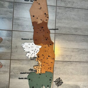 Kruger Park Laser Cut Digital Map 3d, 1.5m Tall, South Africa Safari ...