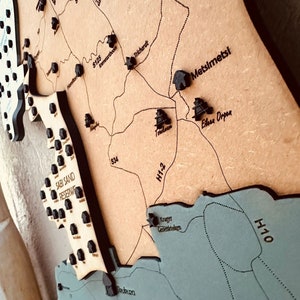 Kruger Park Laser Cut Digital Map 3d, 1.5m Tall, South Africa Safari ...