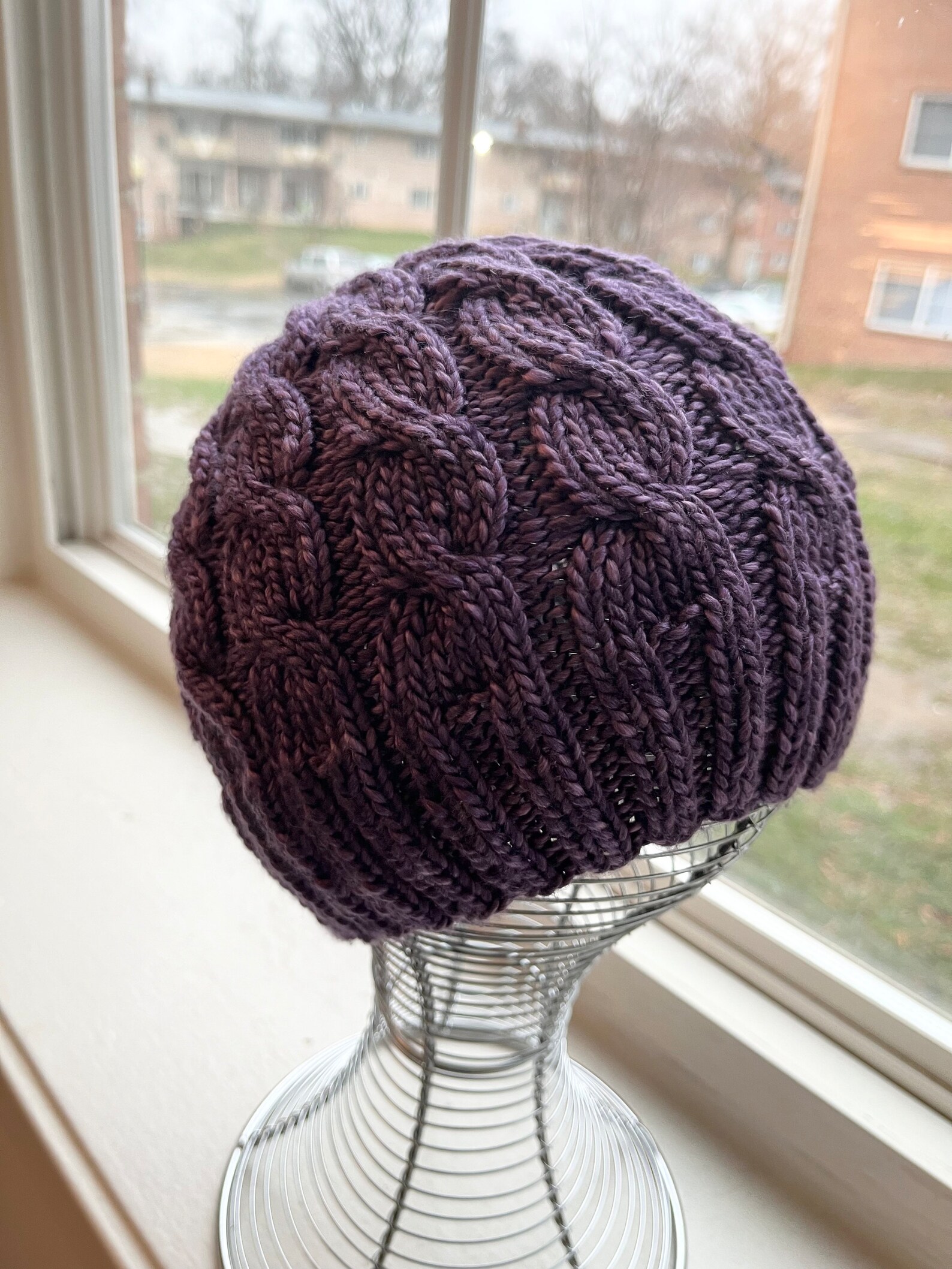 Knit Pattern Only, Simple Cable Beanie Knit PATTERN for Beginners - Etsy