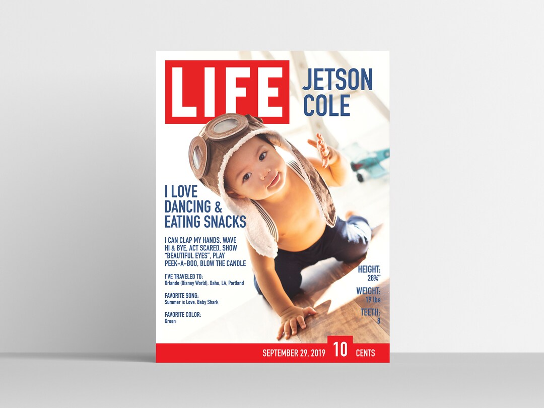 Life Magazine Baby Milestone Poster - Etsy