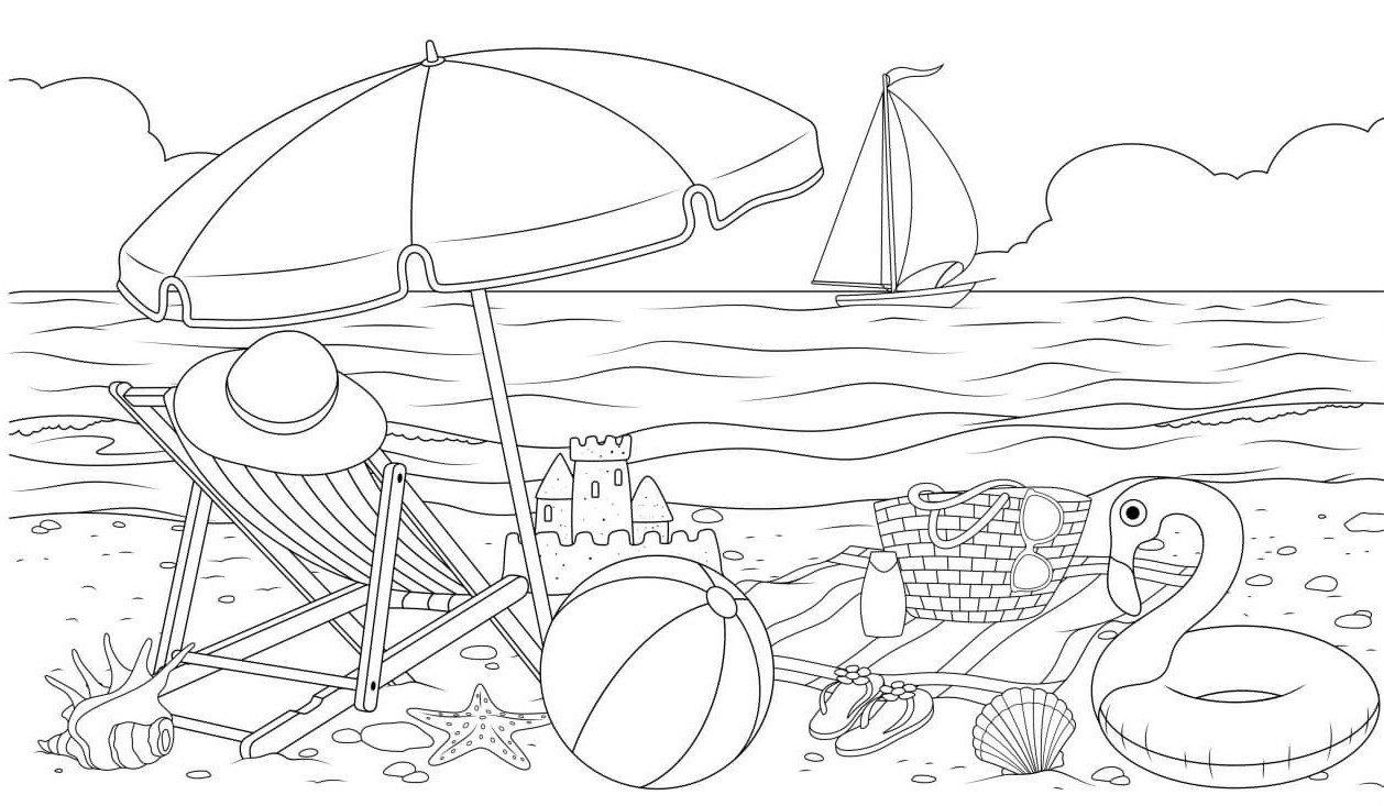 Summer Coloring Pages - Etsy
