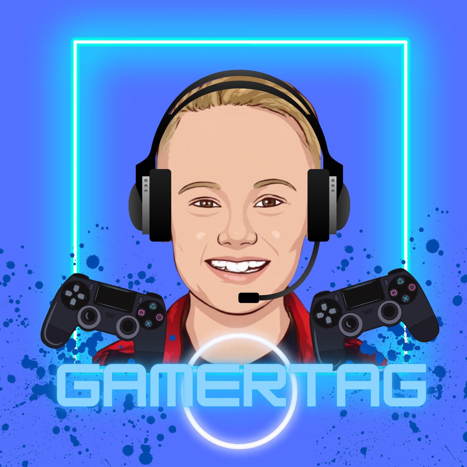 Gamer Logo Image Gaming Personalised PNG PDF Digital | Etsy UK