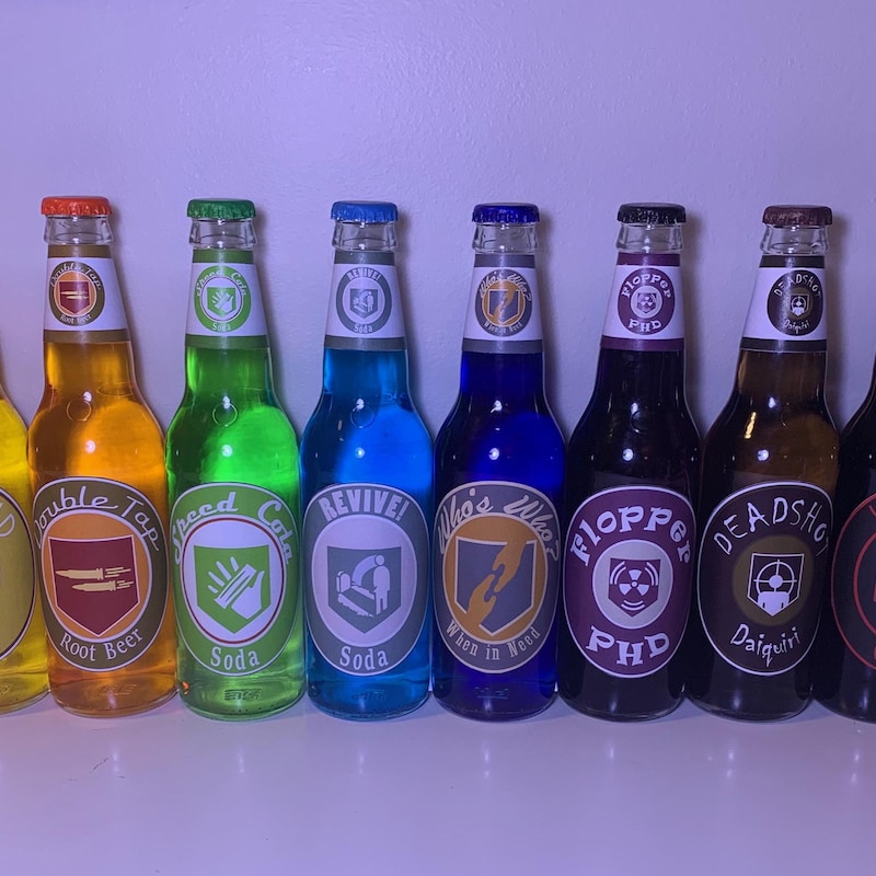 Zombie Perk Bottles - Etsy