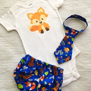 Zoo Cake Smashfox Cake Smashdiaper Covertie With - Etsy