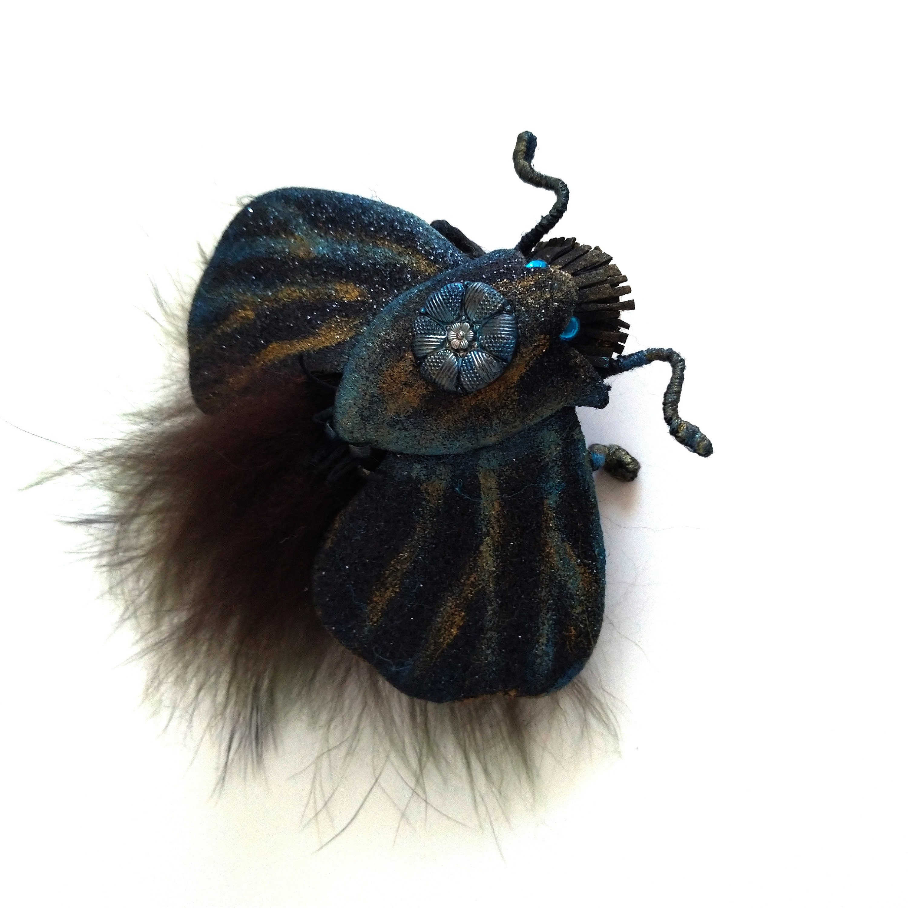 Black Moth Decor Handmade Moth Plush Moth Fabric Moth Art | Etsy