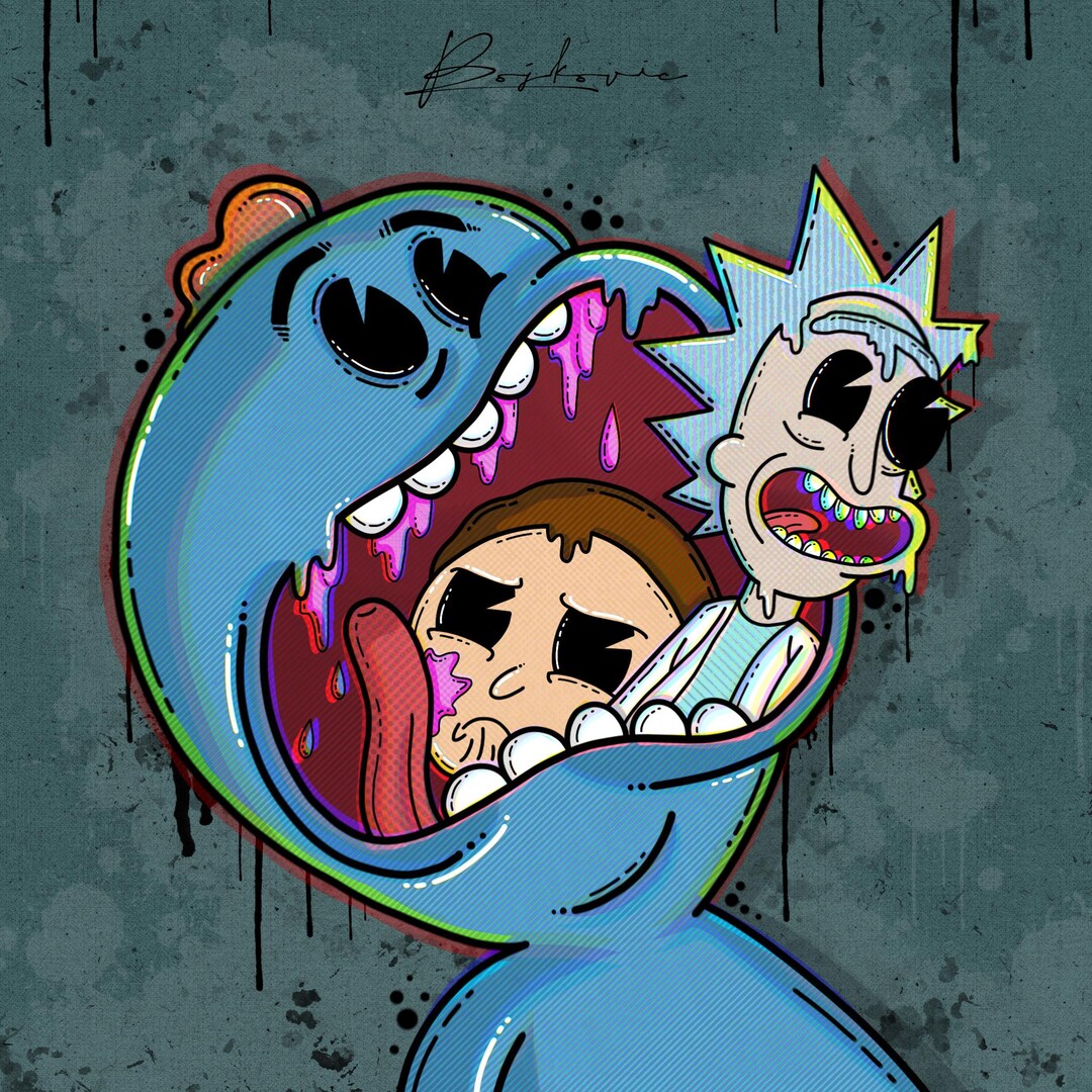 5 Cartoon Artwork Ready to Download and Print / Illustration ...