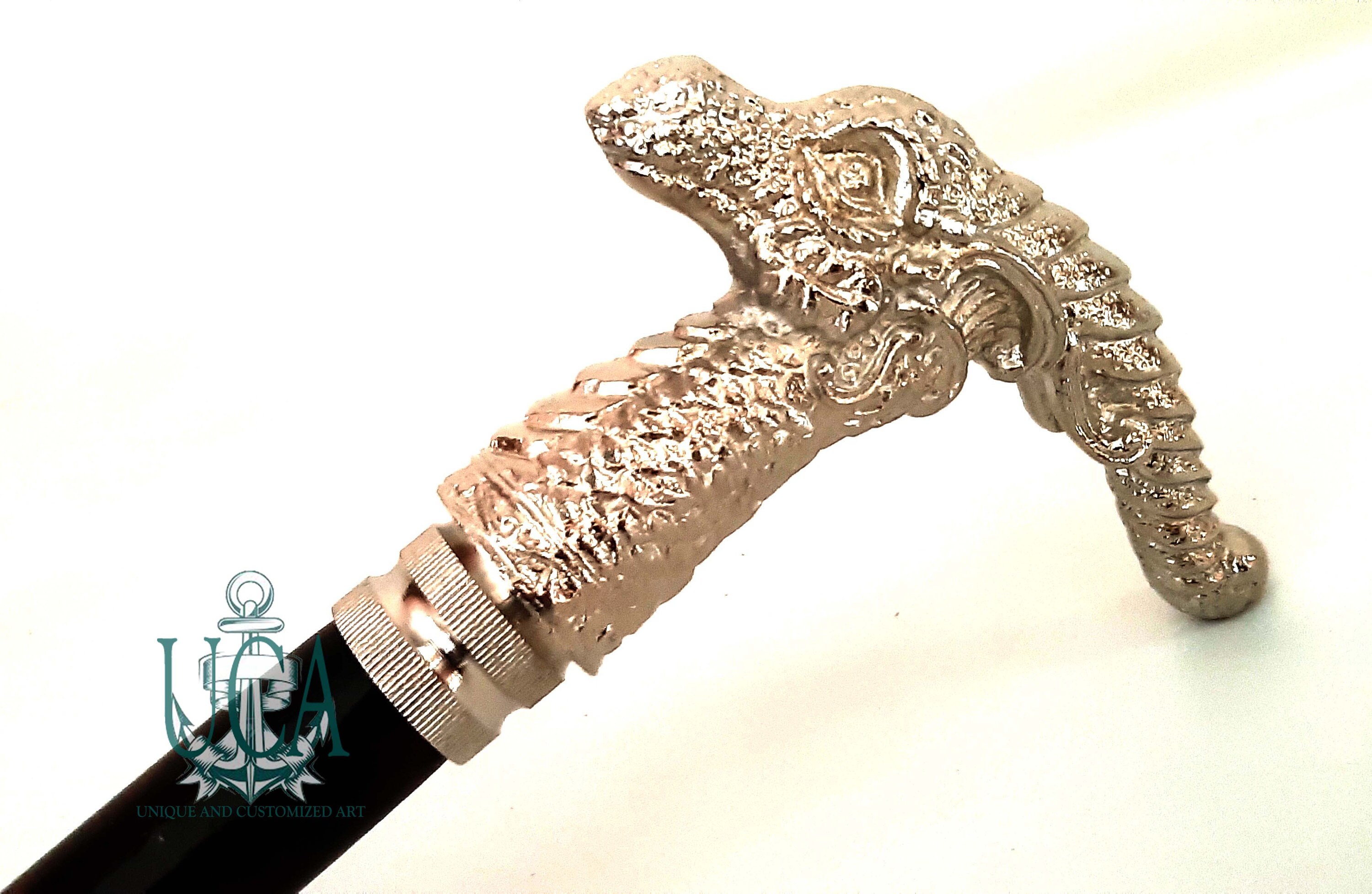 Handmade Dragon Walking Cane Dragon Head Handle Wooden Walking | Etsy