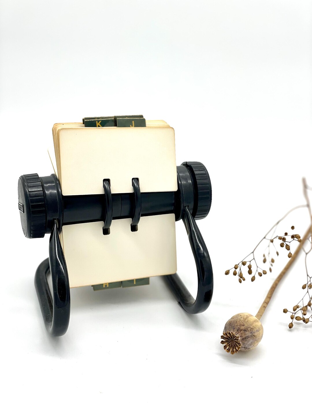 Vintage Roll Card Index Rotodex Retro A-Z Organizer Address Card Index ...