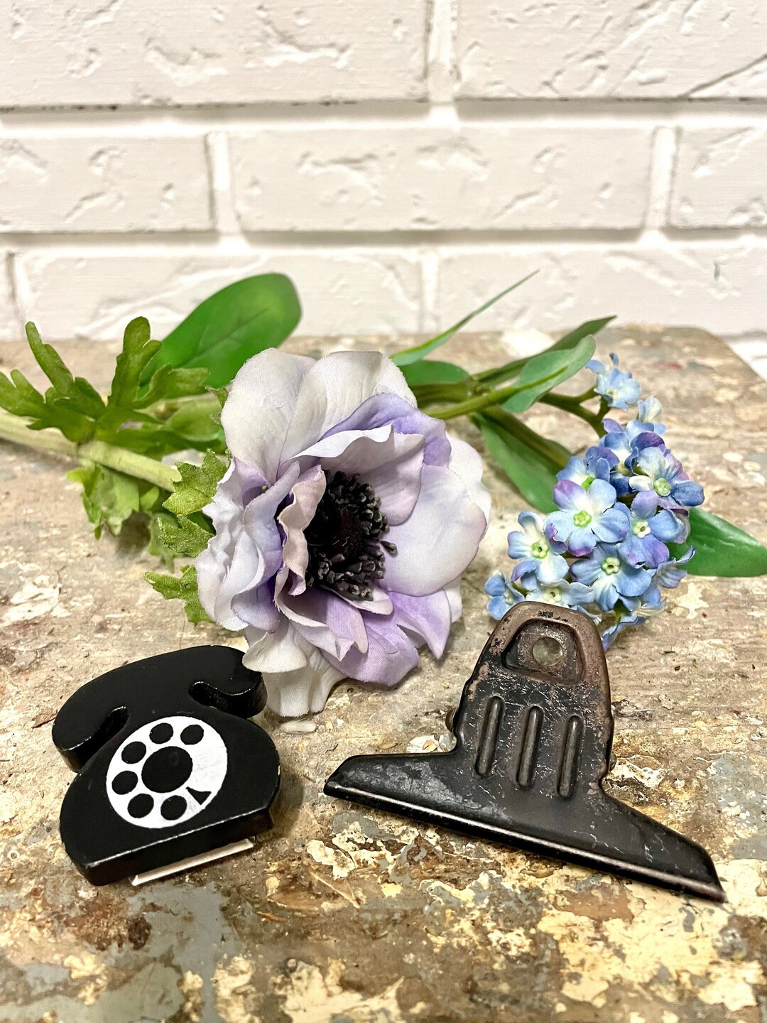 2 BEAUTIFUL Old Paper Clips Shabby Chic Decoration Office Decoration ...