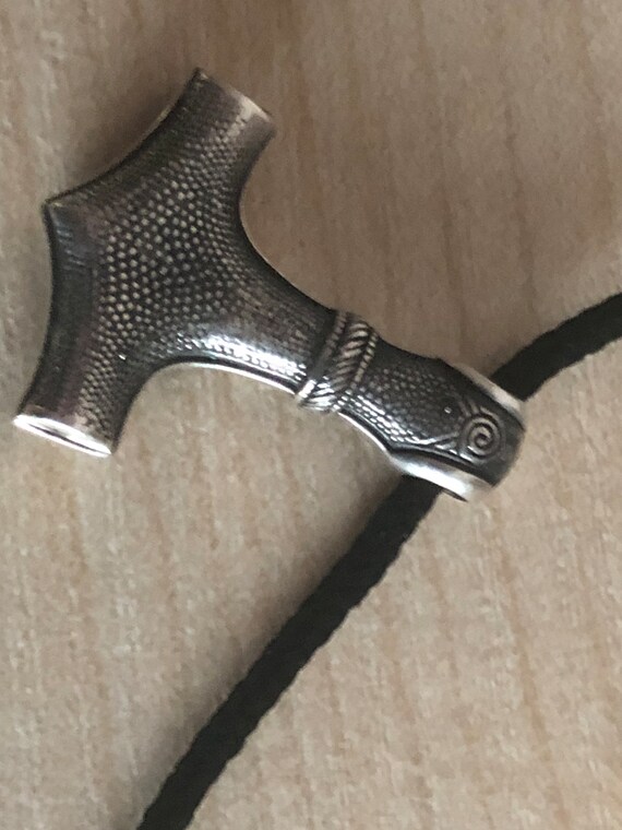 Silver Thor's hammer Mjolnir, handmade pendant, gift … - Gem