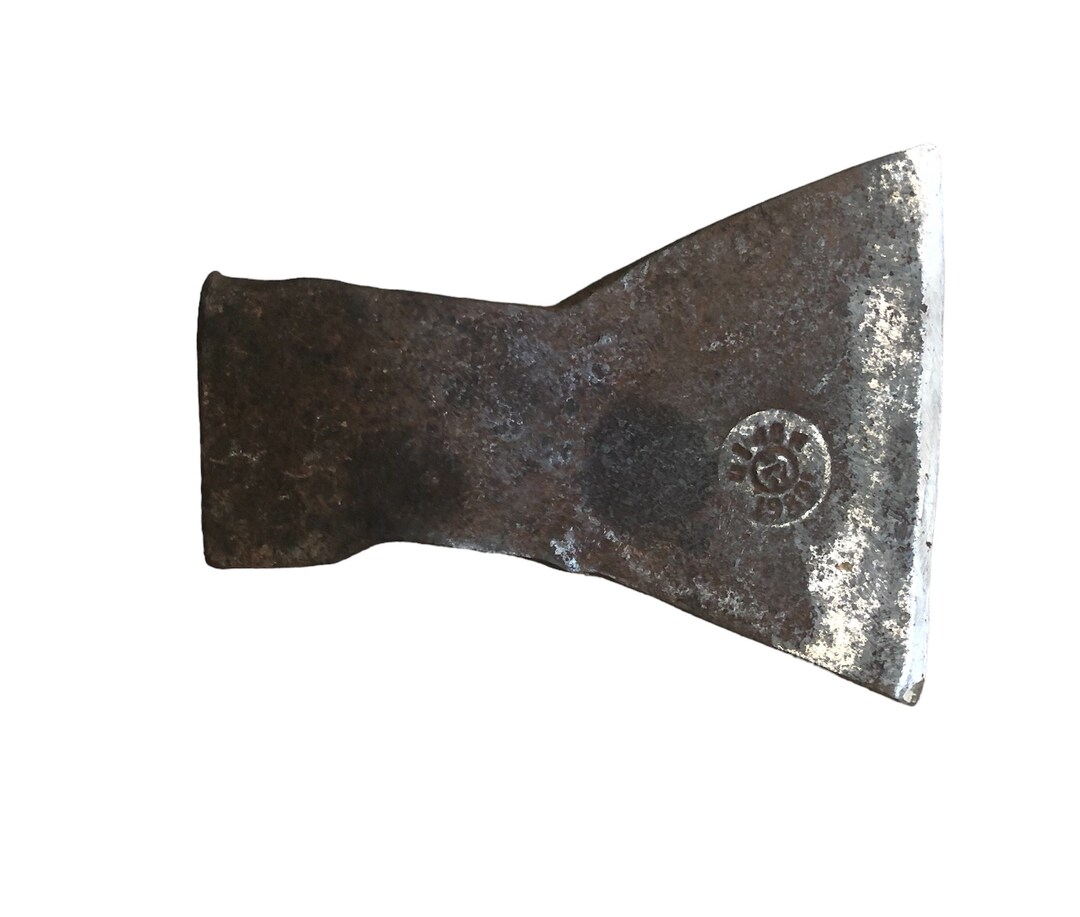 80s Forged Ax Head, Vintage Soviet Forged Ax Head With Factory Stamp ...