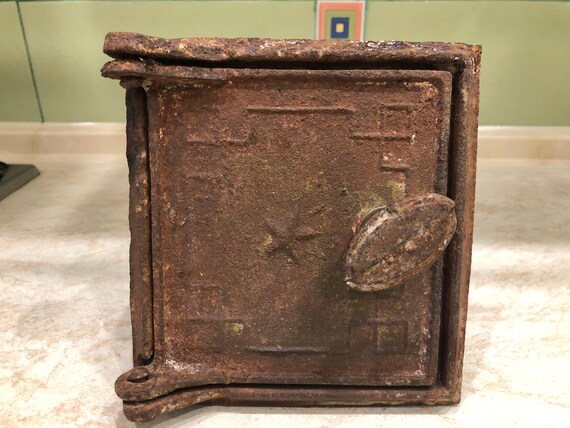 Antique Cast Iron Stove Door Star Rustic Stove Doorvintage - Etsy