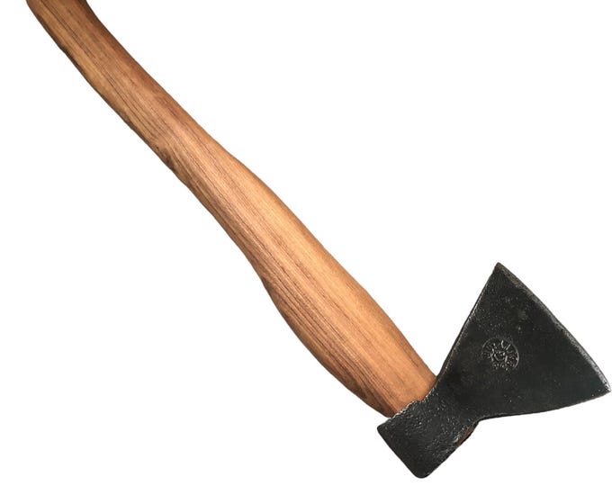 Old Large Forged Picnic Ax From the 80s With a Stamp, Vintage Axe ...