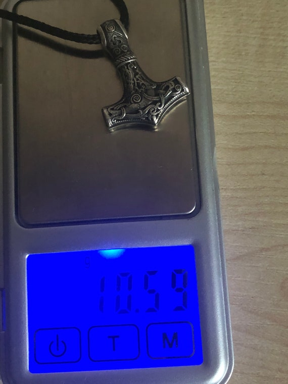 Silver Thor's hammer Mjolnir, handmade pendant, gift … - Gem