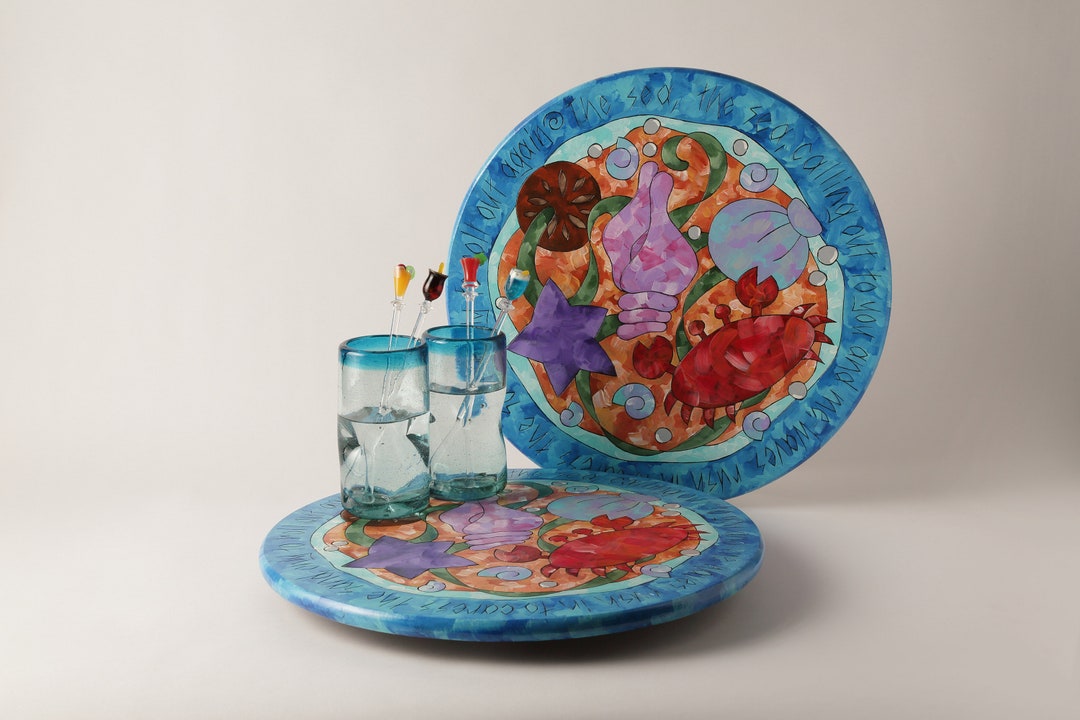 Beach Themed Lazy Susan - Etsy