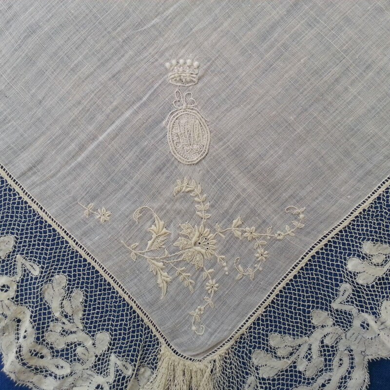 Antique Lace Handkerchief - Etsy