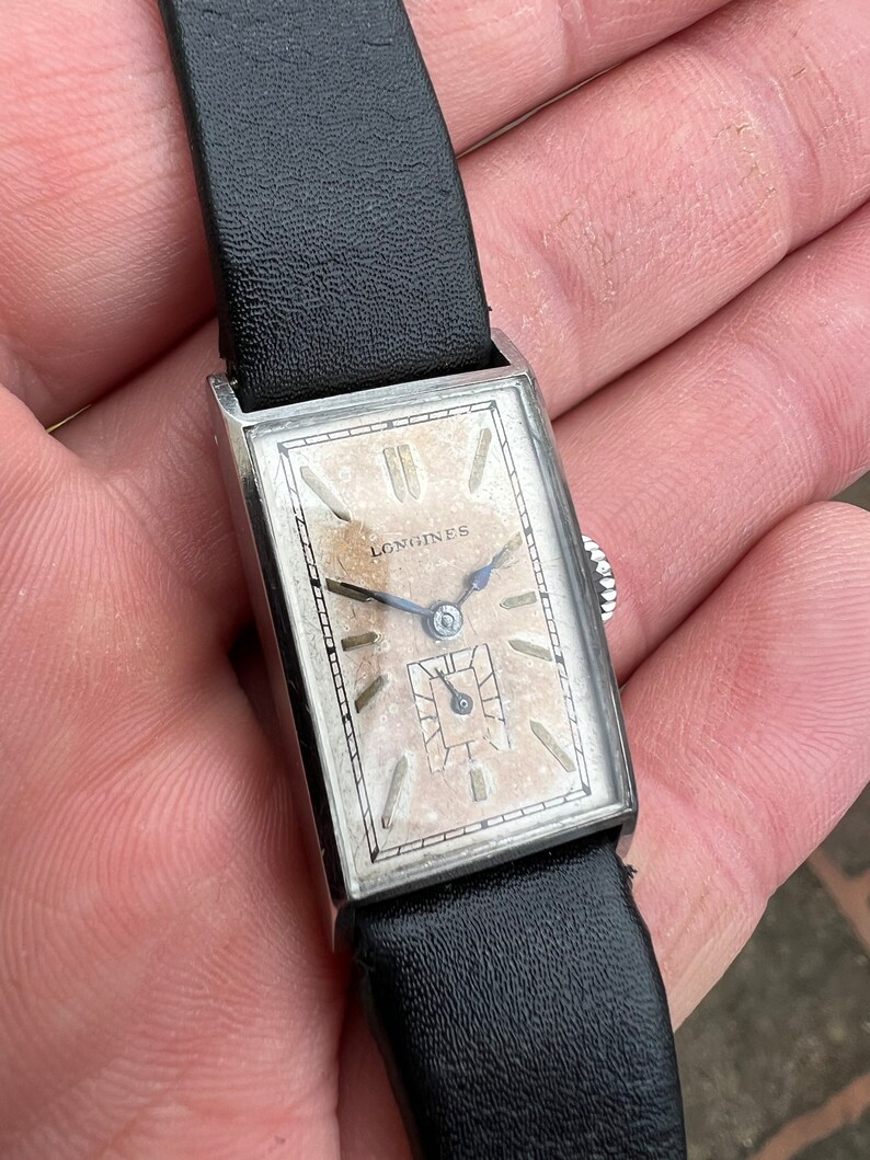 Rare 1930s Longines Tank in Stainless Steel - Etsy