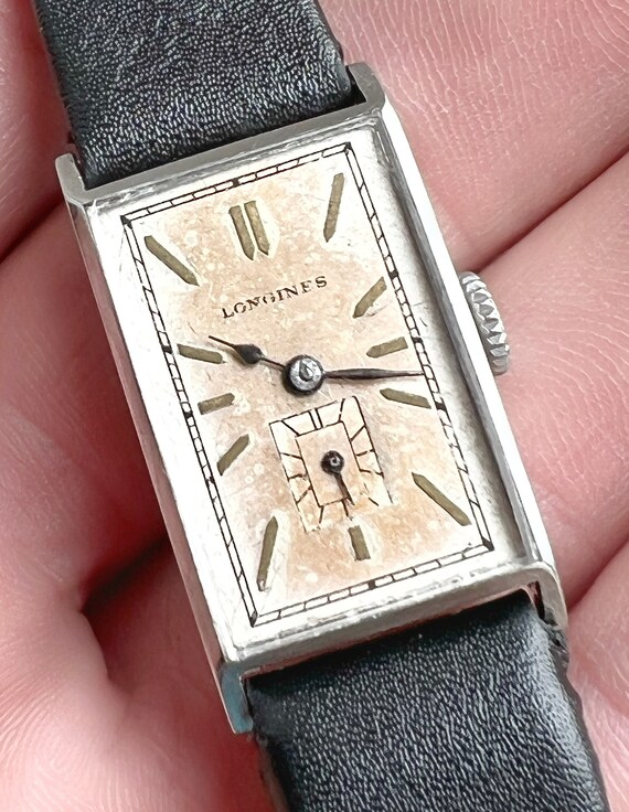 Rare 1930s Longines Tank in Stainless Steel - Etsy