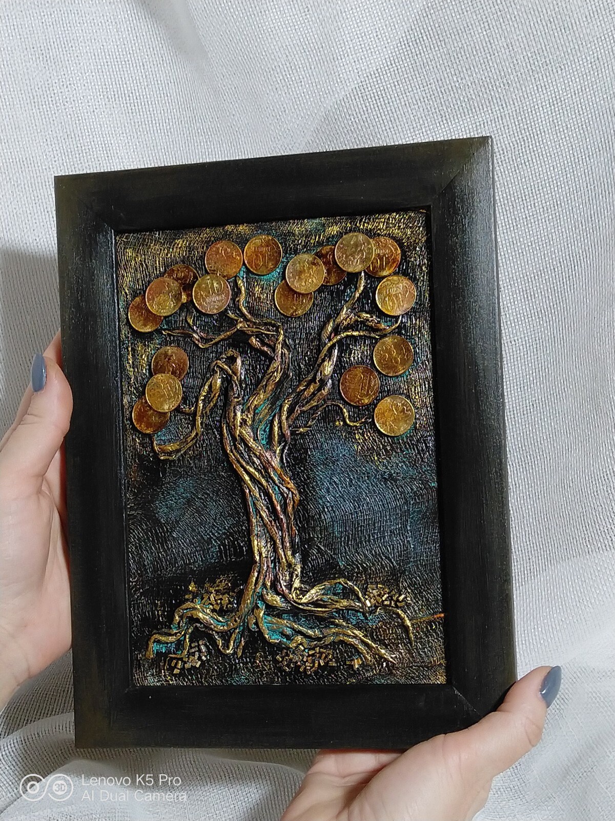 Decorative painting Money Tree in a frame ideal gift for mom | Etsy