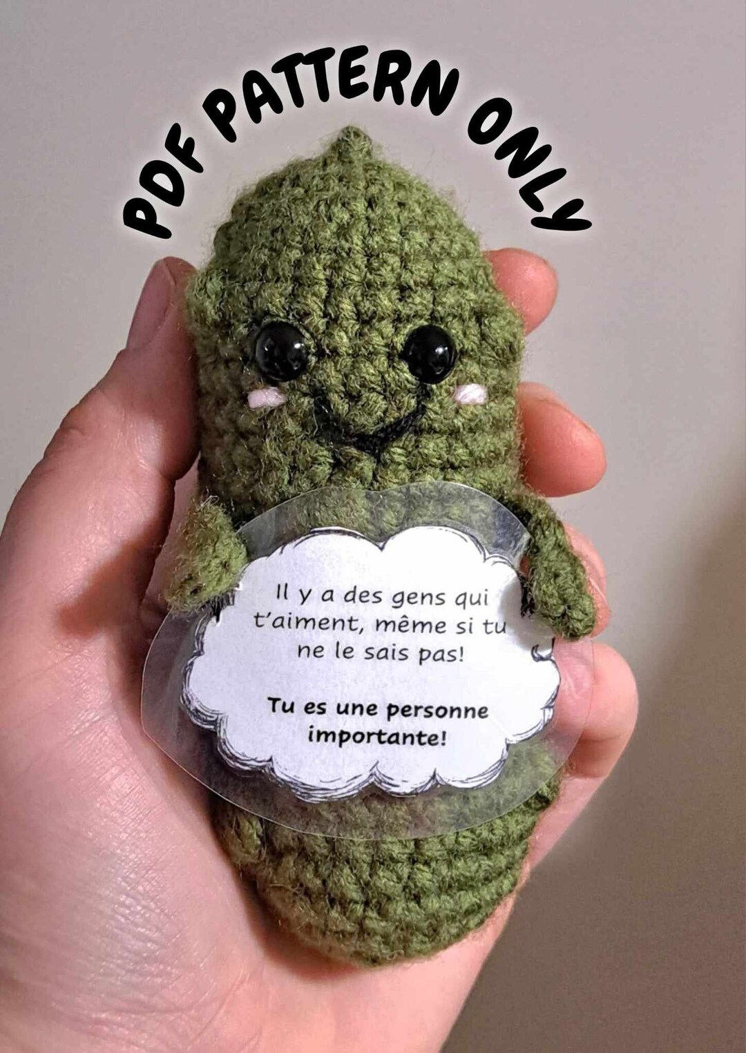 Emotional Support Pickle - CROCHET PATTERN ONLY - US English - Etsy