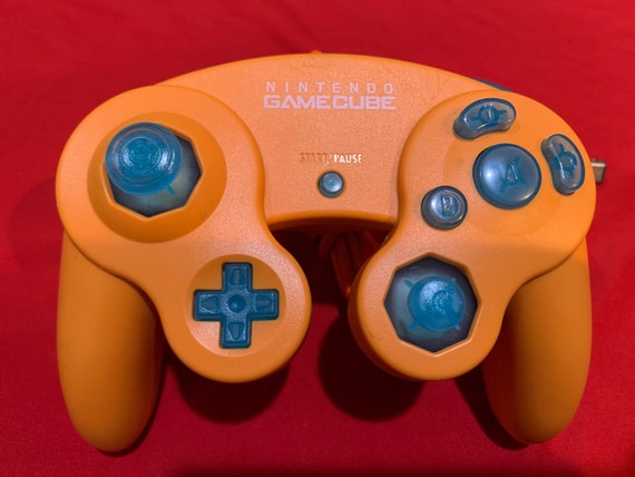Official Nintendo Gamecube Controller Orange Blue Sky Clear Etsy