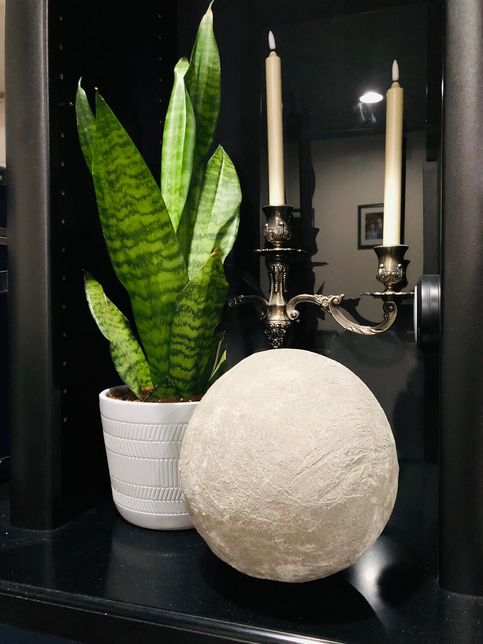 Concrete Garden Orb Ball Gray: Handmade for Rustic Minimalist Indoor ...
