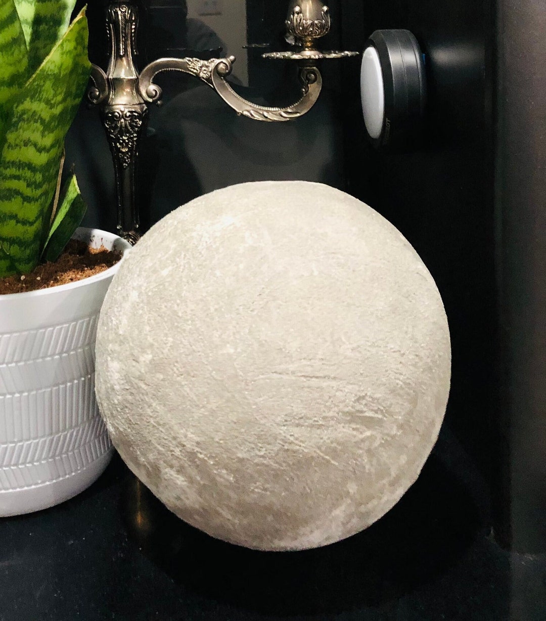 Concrete Garden Orb Ball Gray: Handmade for Rustic Minimalist Indoor ...