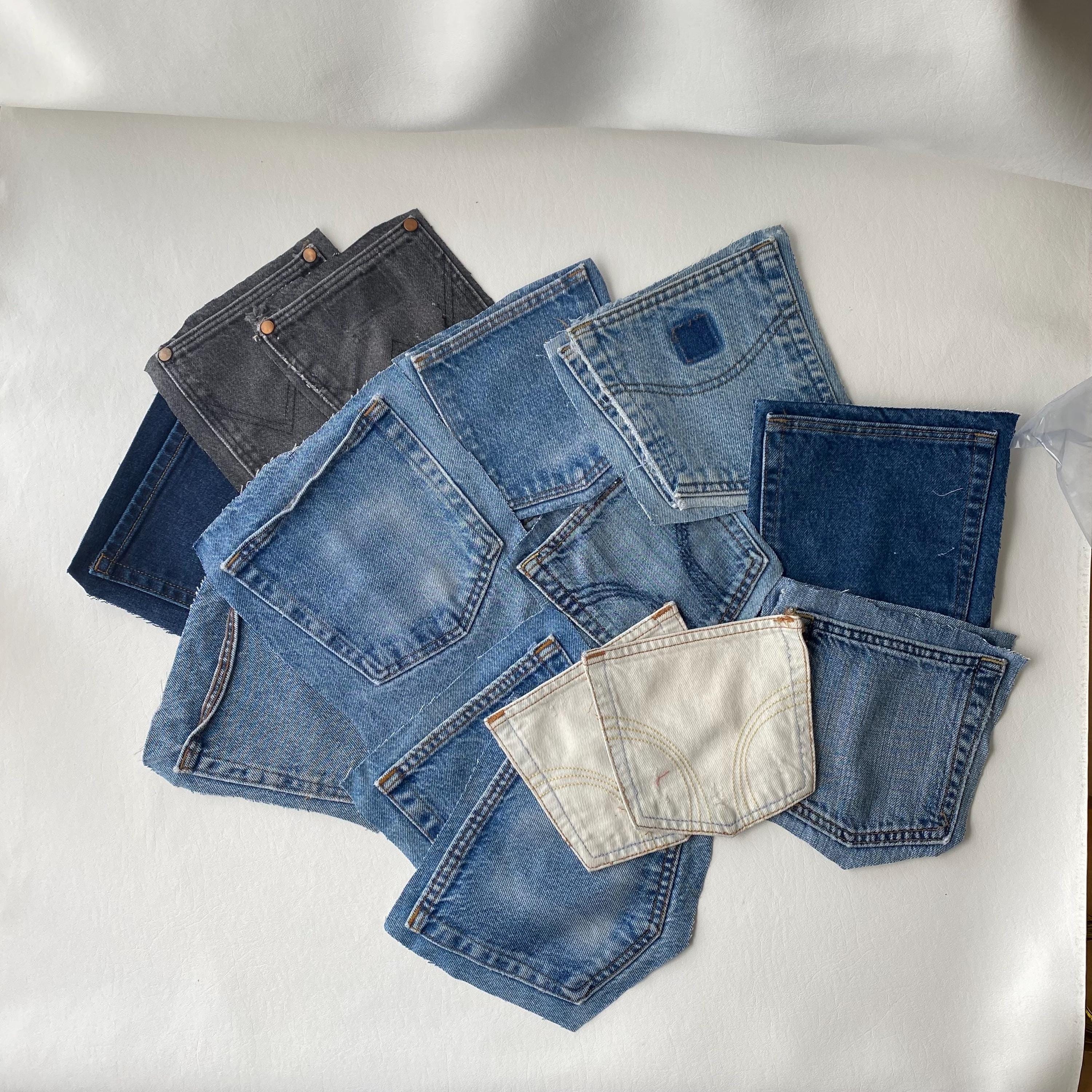18 Upcycled Denim Back Pockets - Etsy