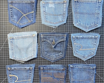 18 Upcycled Denim Back Pockets - Etsy