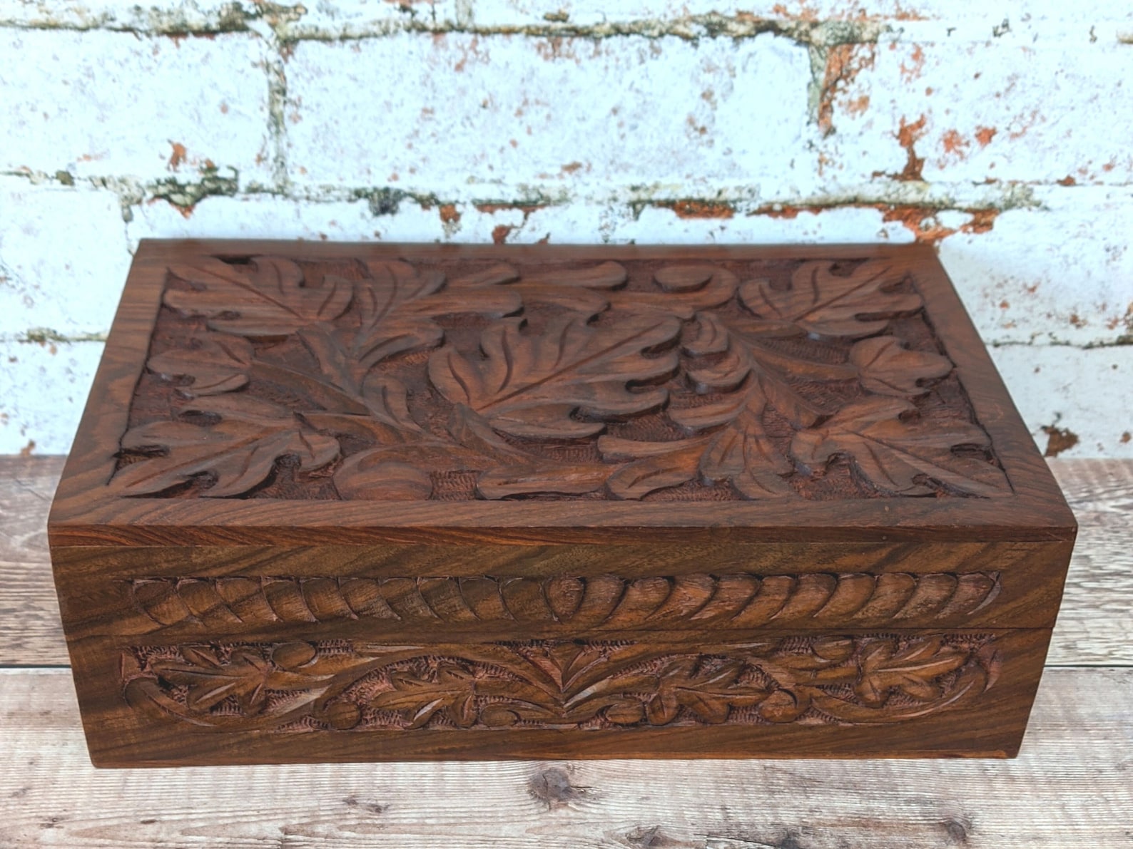 Wooden Box/jewellery/boho Decor/hippie Decor/ Large Carved/for Her/for ...