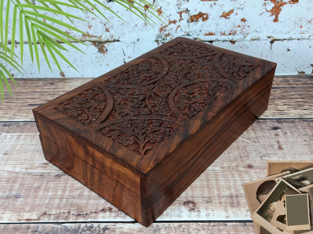 Wooden Box/Jewellery box/Boho decor/hippie decor/keepsake Box/Gift box ...