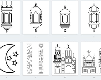 Ramadan Art Challenge / Family Activity / Activity Cards / - Etsy