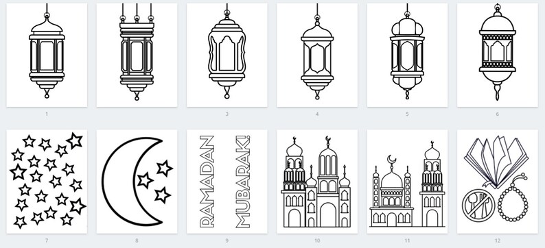 Ramadan Printable Lanterns & Decoration | Eid Elementary School ...
