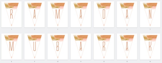 Ramadan Mubarak Printable Banner Elegant Ramzan Party - Etsy