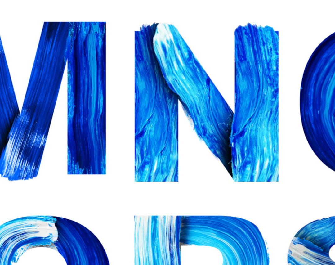 Blue Paint Alphabet | Printable Kids Nursery Decor | Pediatric Doctor's ...