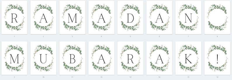 Ramadan Mubarak Printable Banner Elegant Ramadan Party - Etsy