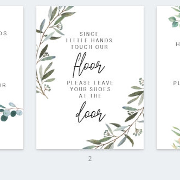 Since Little Fingers Touch the Floor Please Leave Your Shoes at the ...