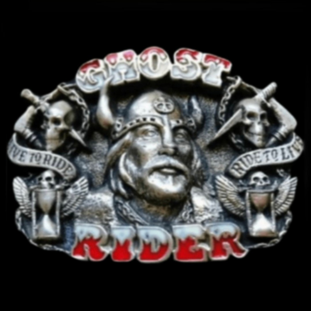 Ghost Skeleton Skull Viking Sword Pewter 3d Belt Buckle - Etsy